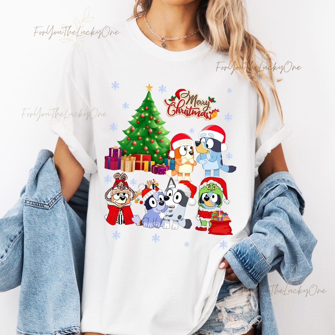 Christmas Bluey Family Sweatshirt Bluey And Bingo Lover Shirt Bluey ...