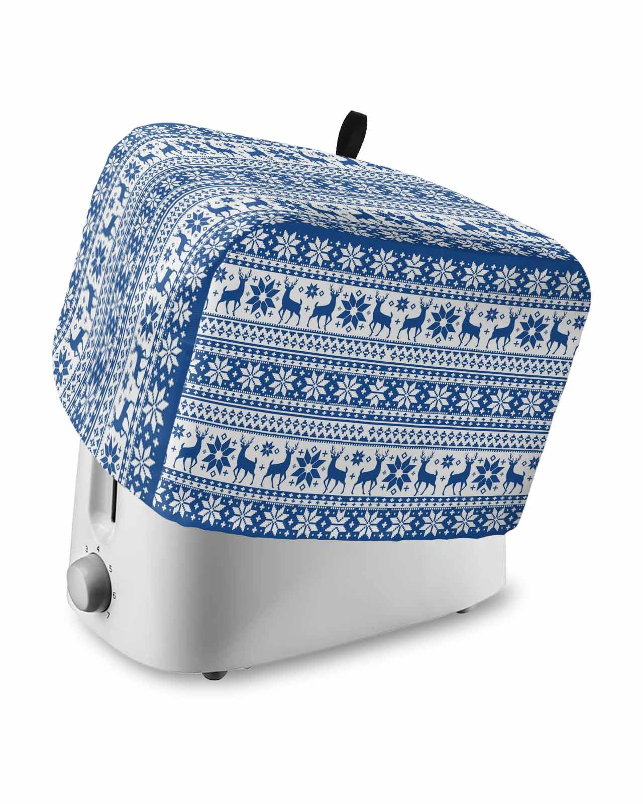 Christmas Boho Blue Small Toaster Cover 2 Slice, Kitchen Appliance ...