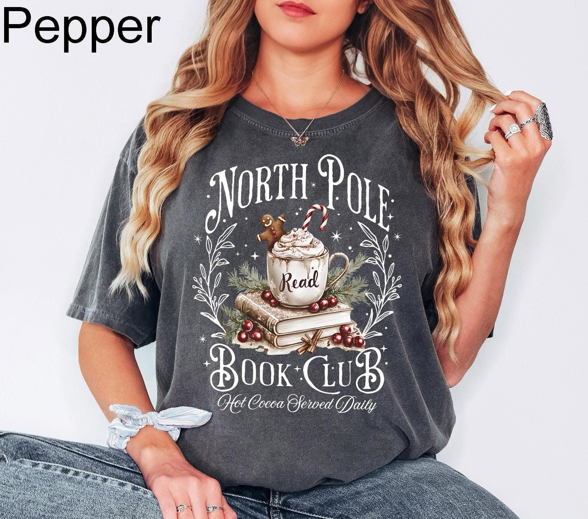 Christmas Book Club Shirt, Christmas Coffee Tee, Christmas Gift For ...