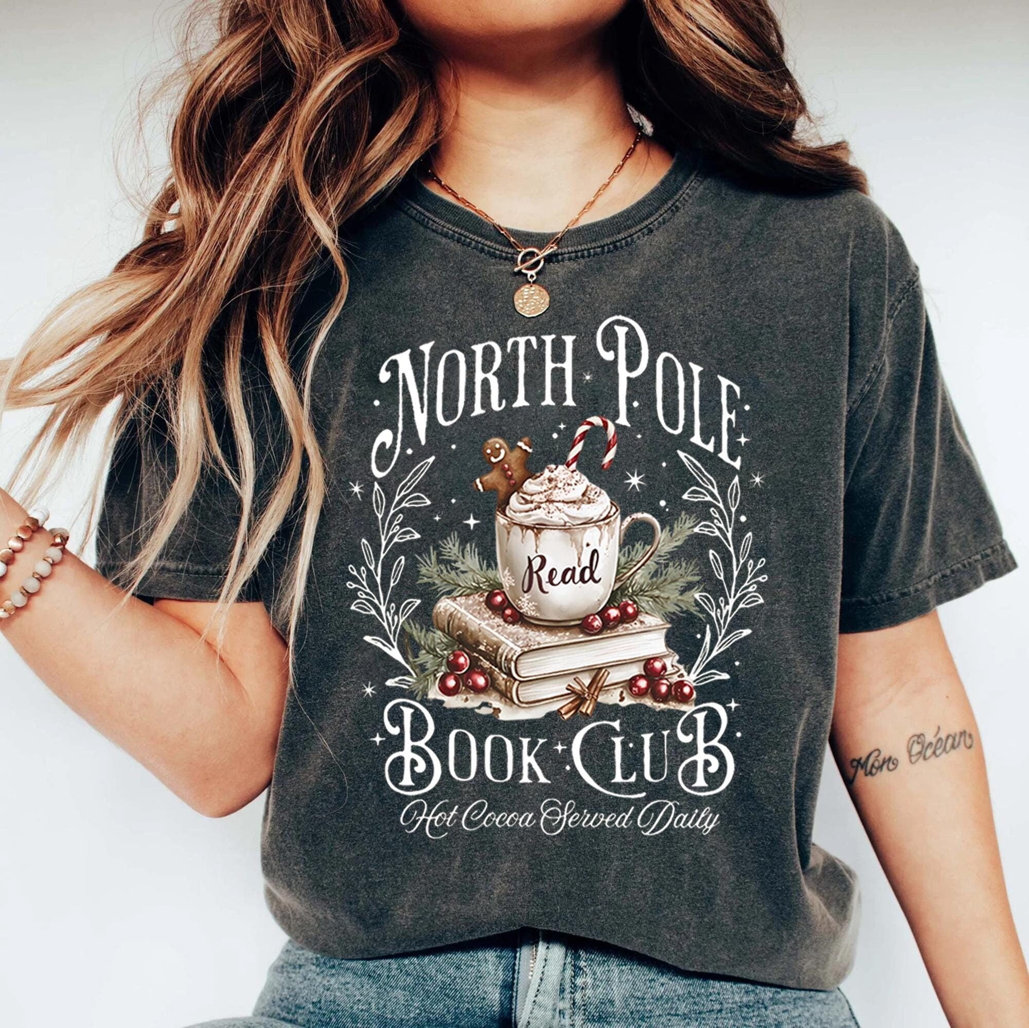 Christmas Book Club T-shirt, Christmas Coffee Shirt, Christmas Gift For ...