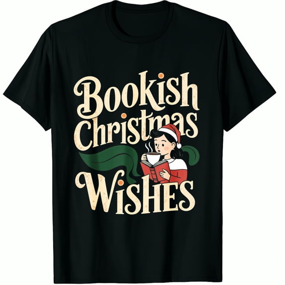 Christmas Bookish Wishes Color Reading Book With Coffee And Santa Hat ...