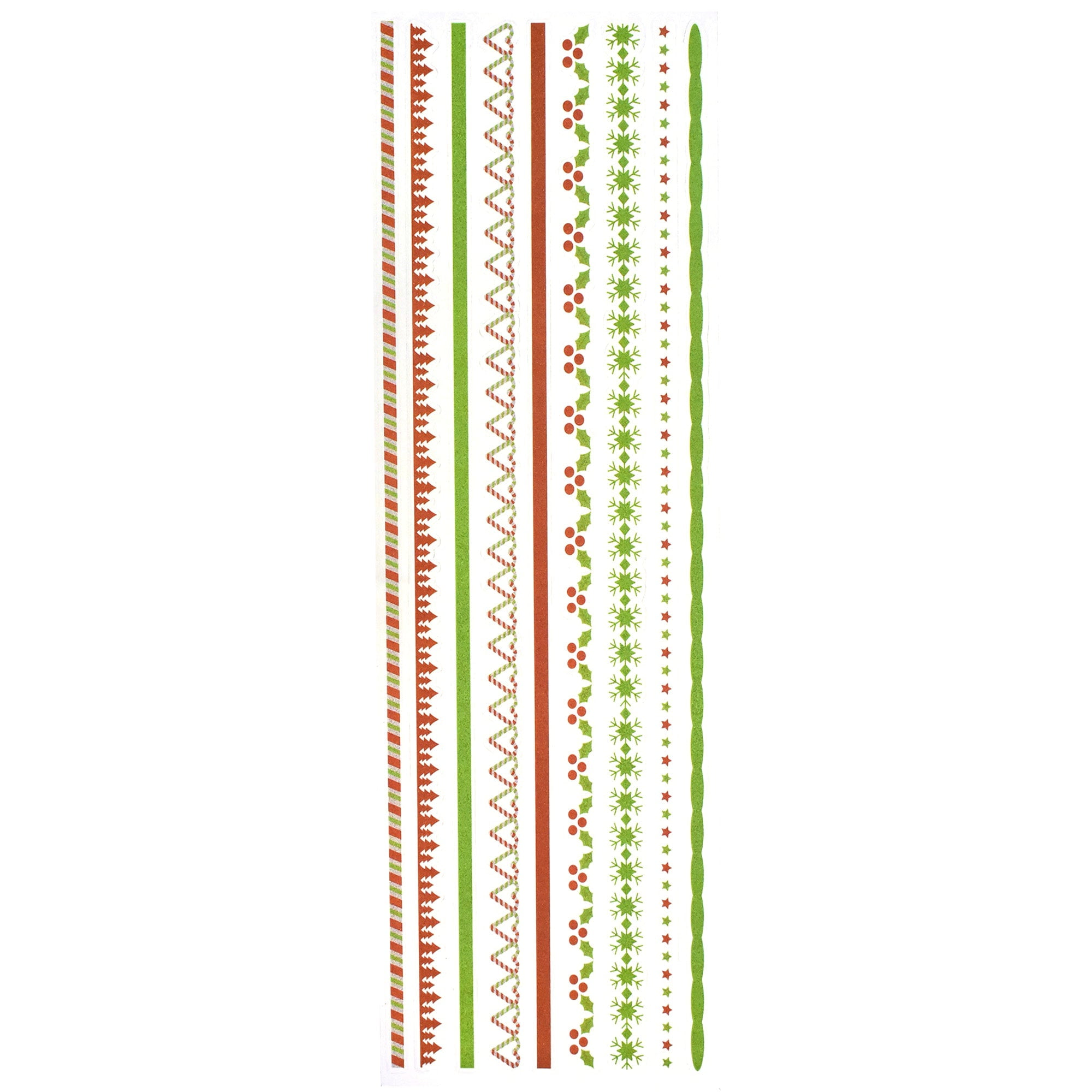 Christmas Border Strip Stickers, 11-1/2-Inch, 9-Piece - Walmart.com