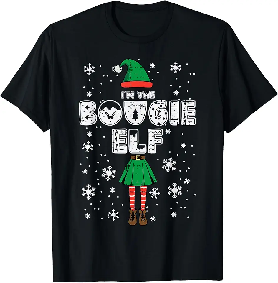 Christmas Bougie Elf Boujee Holiday Festive Matching Cute Tee, for men ...