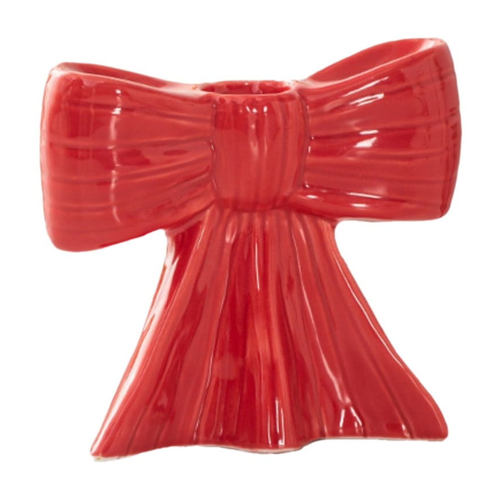 Christmas Bow Candle Holder Ceramic Candle Stand Ribbon Shape Candle ...