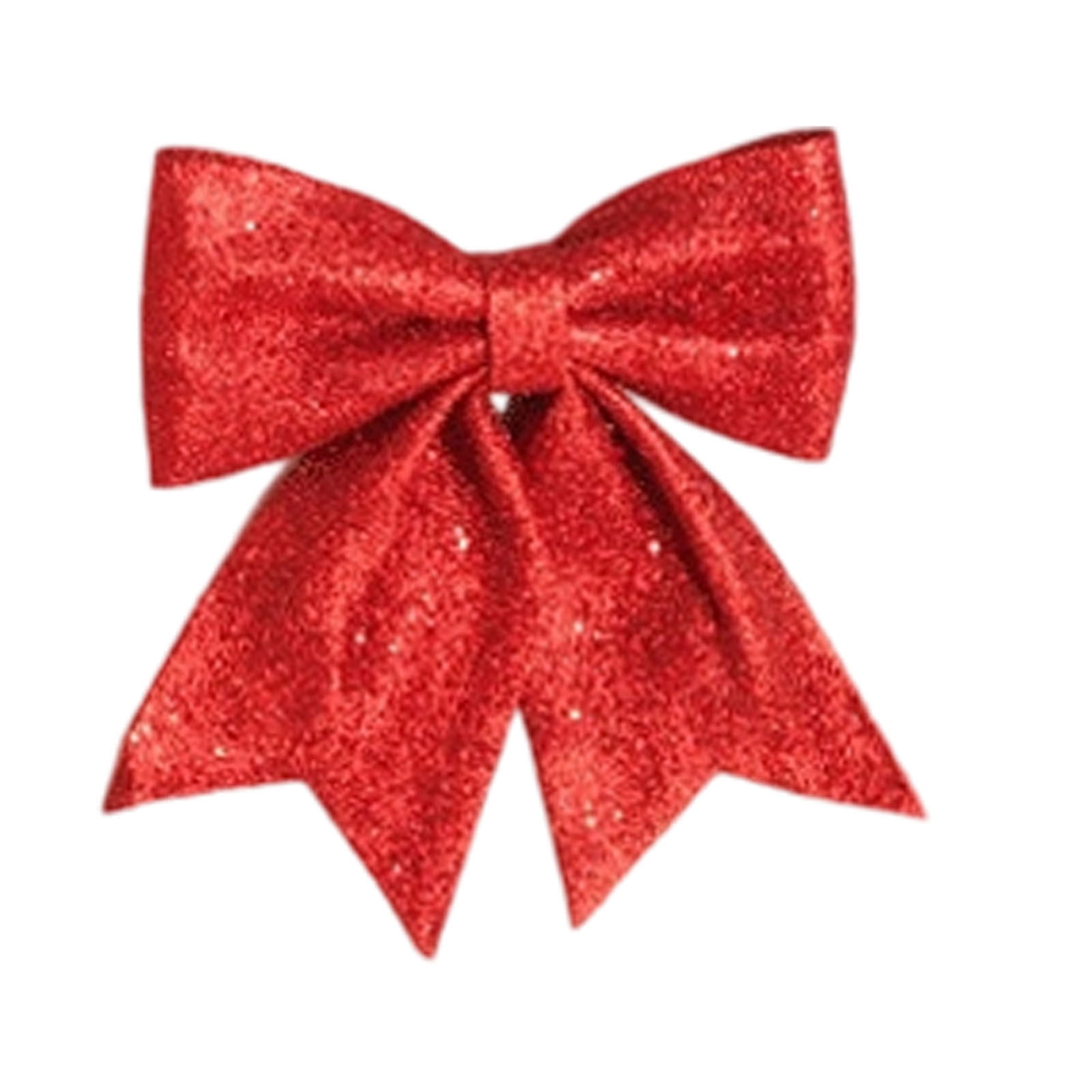 Christmas Bow Decorations - Sequin Wreath Bows Christmas Tree Topper ...