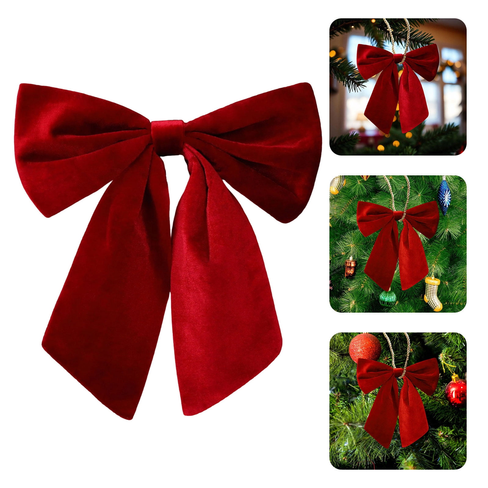 Christmas Bow Large Red Christmas Bows For Christmas Tree Outdoor Xmas ...