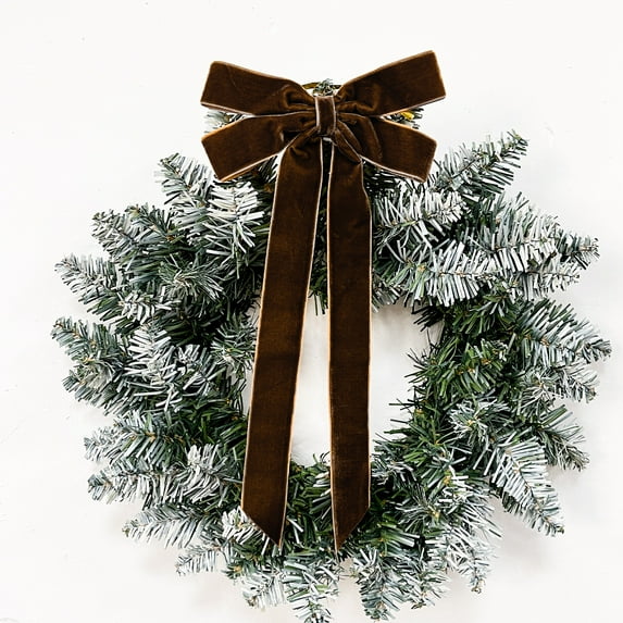 Christmas Bows 6Pcs Red Velvet Ribbon Bows Christmas Tree Decorations ...