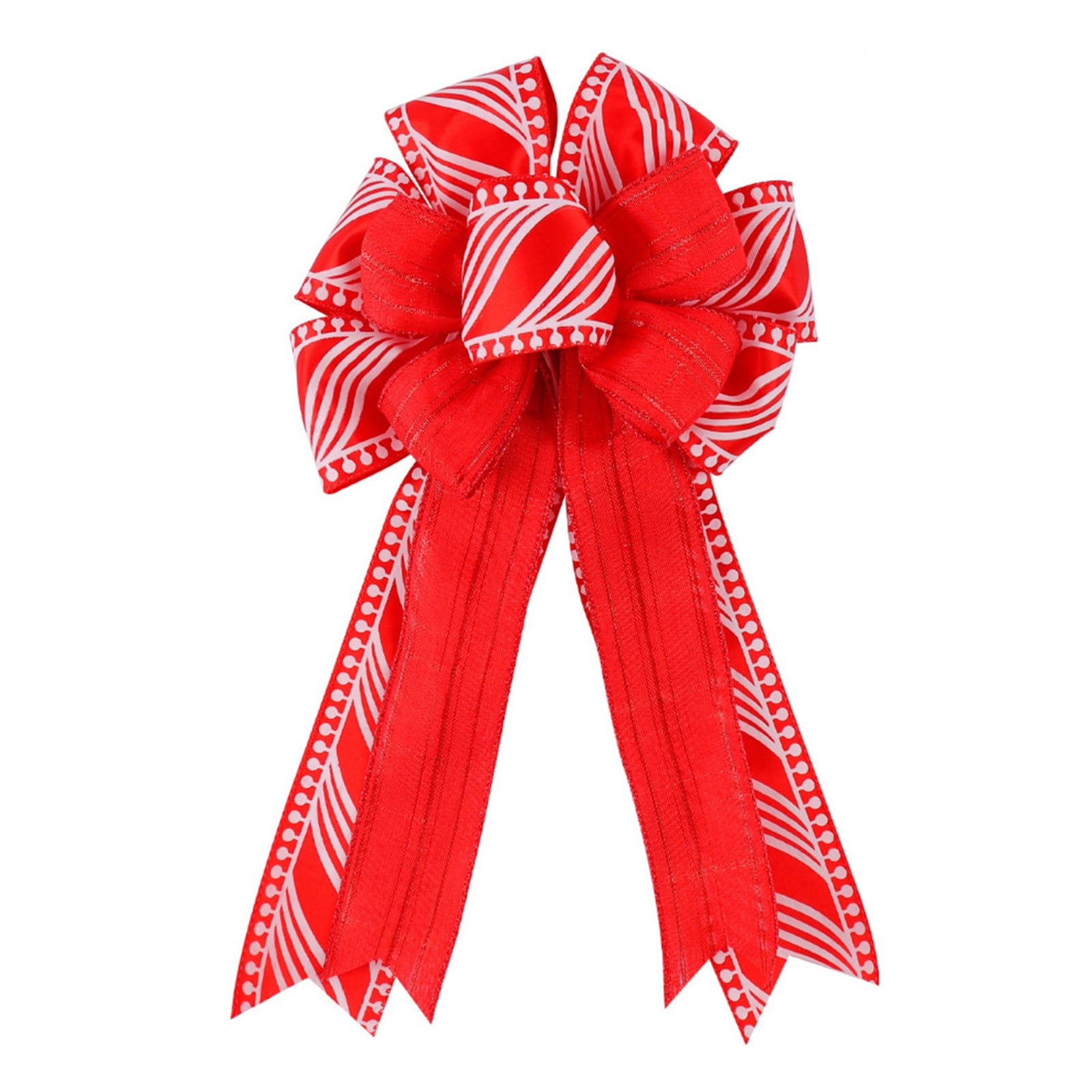 Christmas Bows Christmas Tree Topper Buffalo Plaid Christmas ...