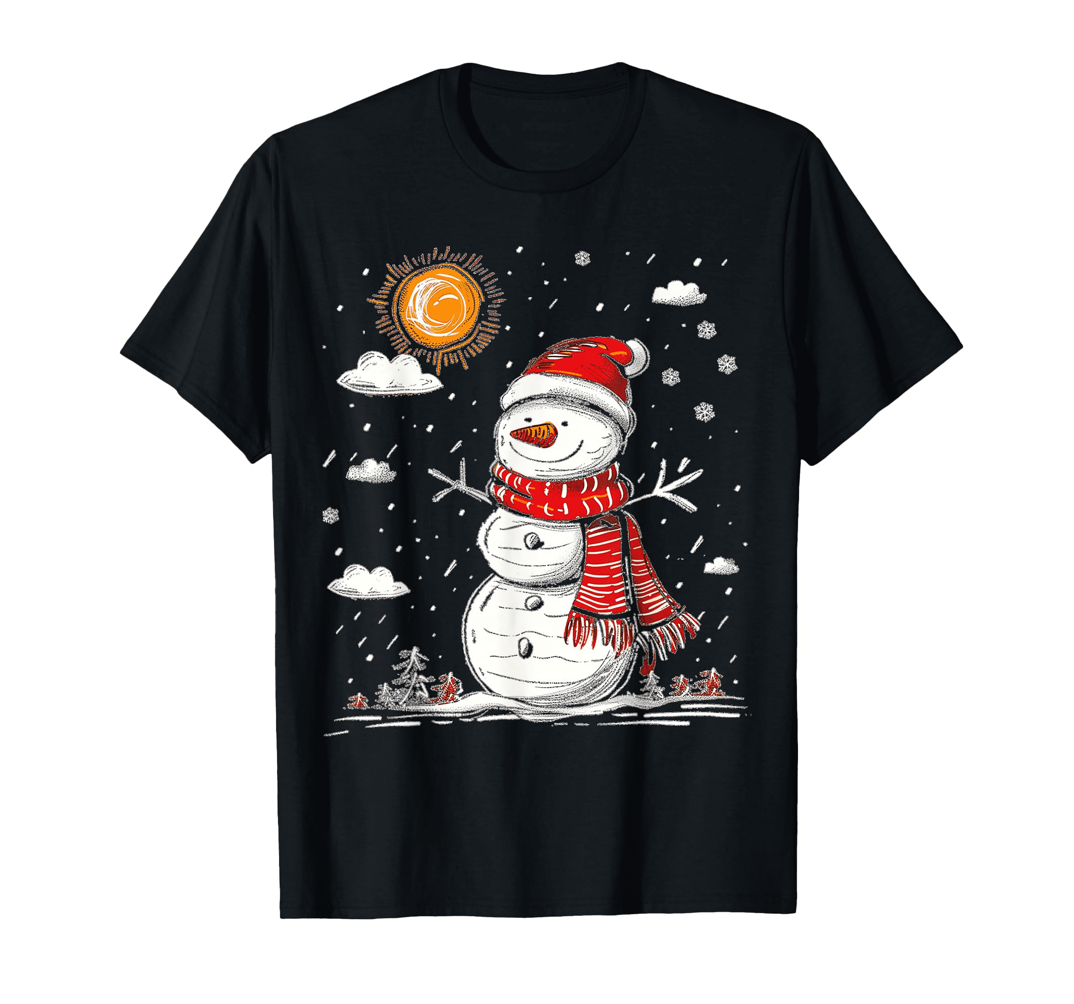 Christmas Boys T-Shirt – Festive Snowman Print Tee, Christmas Gift for ...