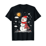 Christmas Boys T-Shirt – Festive Snowman Print Tee, Christmas Gift for ...