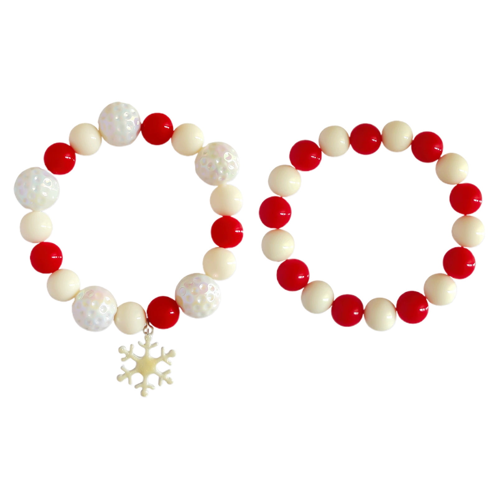 Christmas Bracelet Cute Cartoons Beaded Bracelet Hand Jewelry Christmas ...