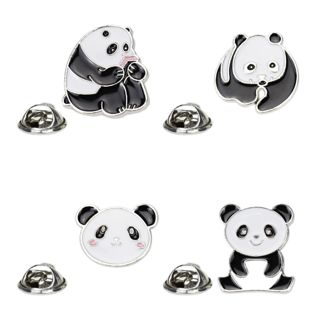 Christmas Brooch Pin Alloy Cartoon Panda Badges Brooch Pins Jewelry for ...