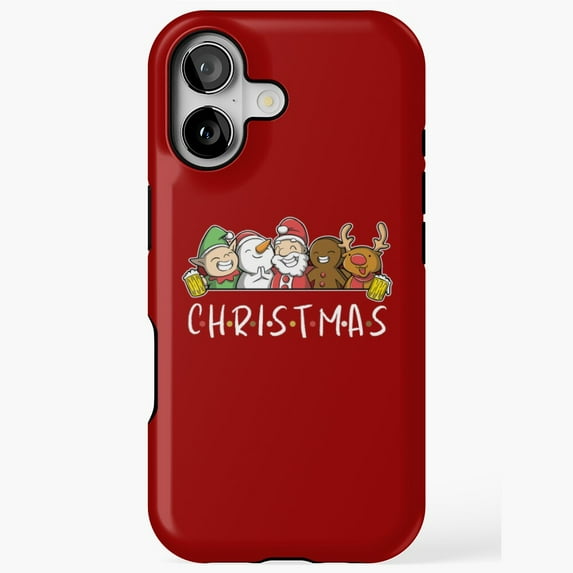 Christmas Buddies Art Protective Cover for iPhone 11 12 13 14 15 16 17 ...