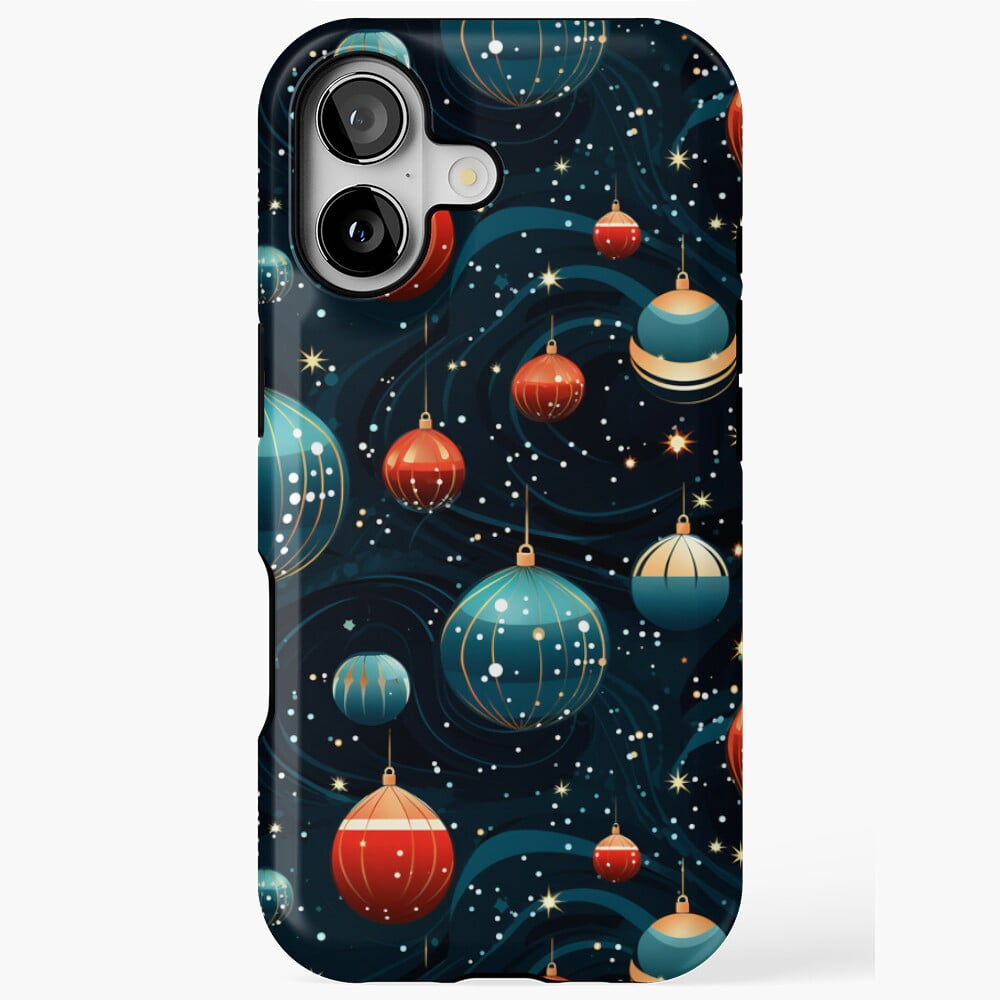 Christmas Bulb Ornament Festive Light Pattern Case for iPhone 17 11 12 ...