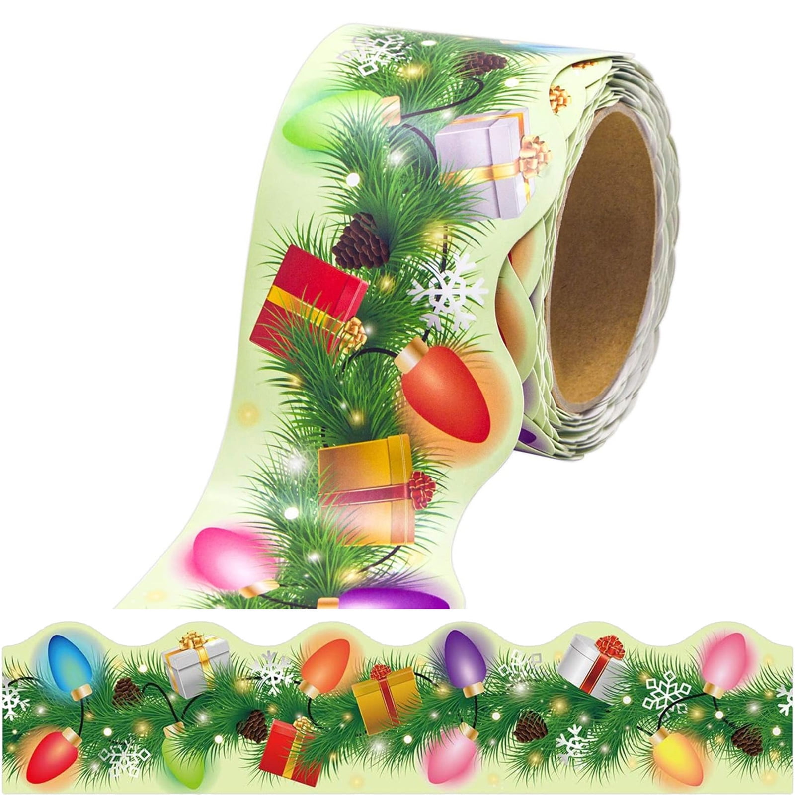 Christmas Bulletin Board Border Colorful Bulletin Border Trim Back-to ...