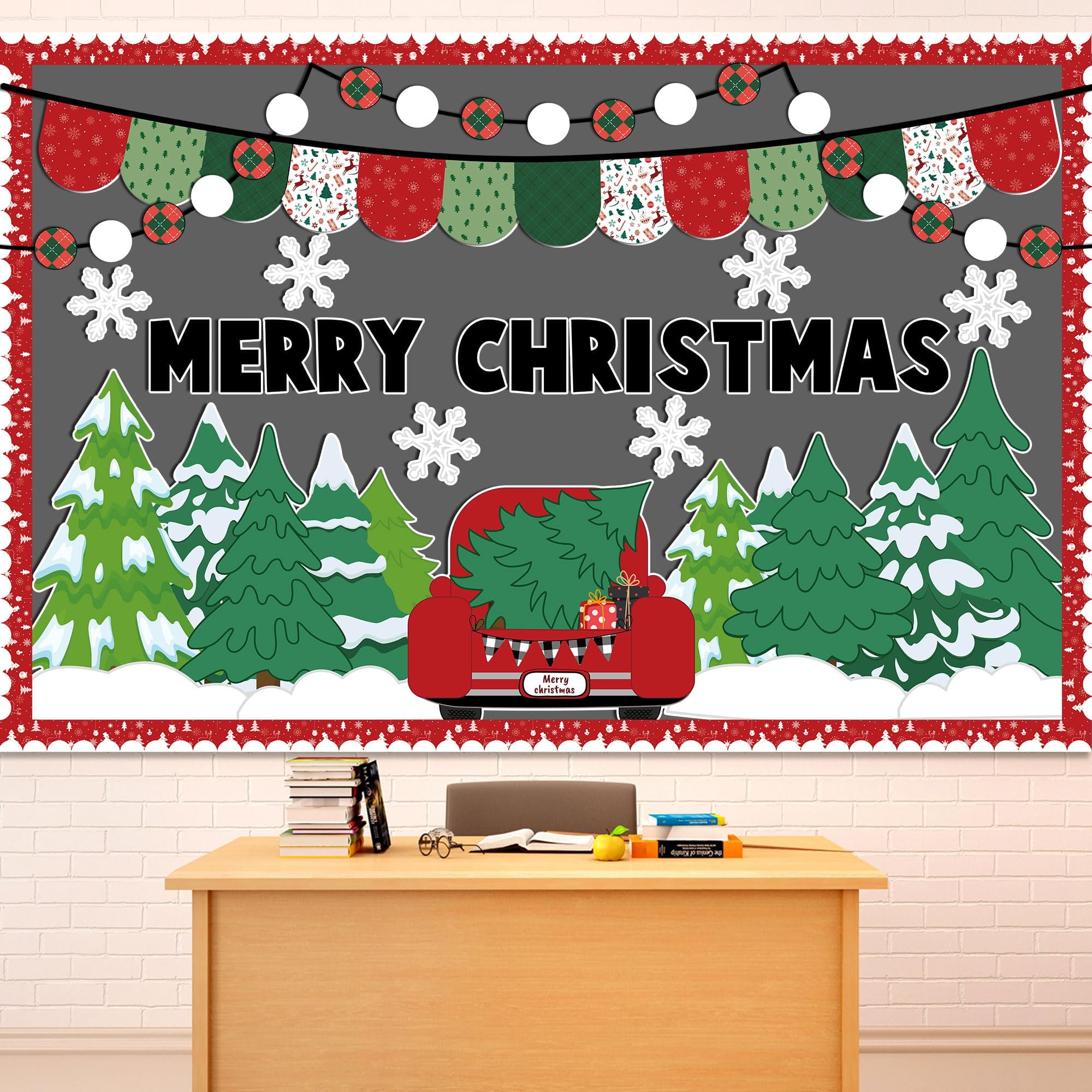 Christmas Bulletin Board Set Merry Christmas Winter Classroom ...