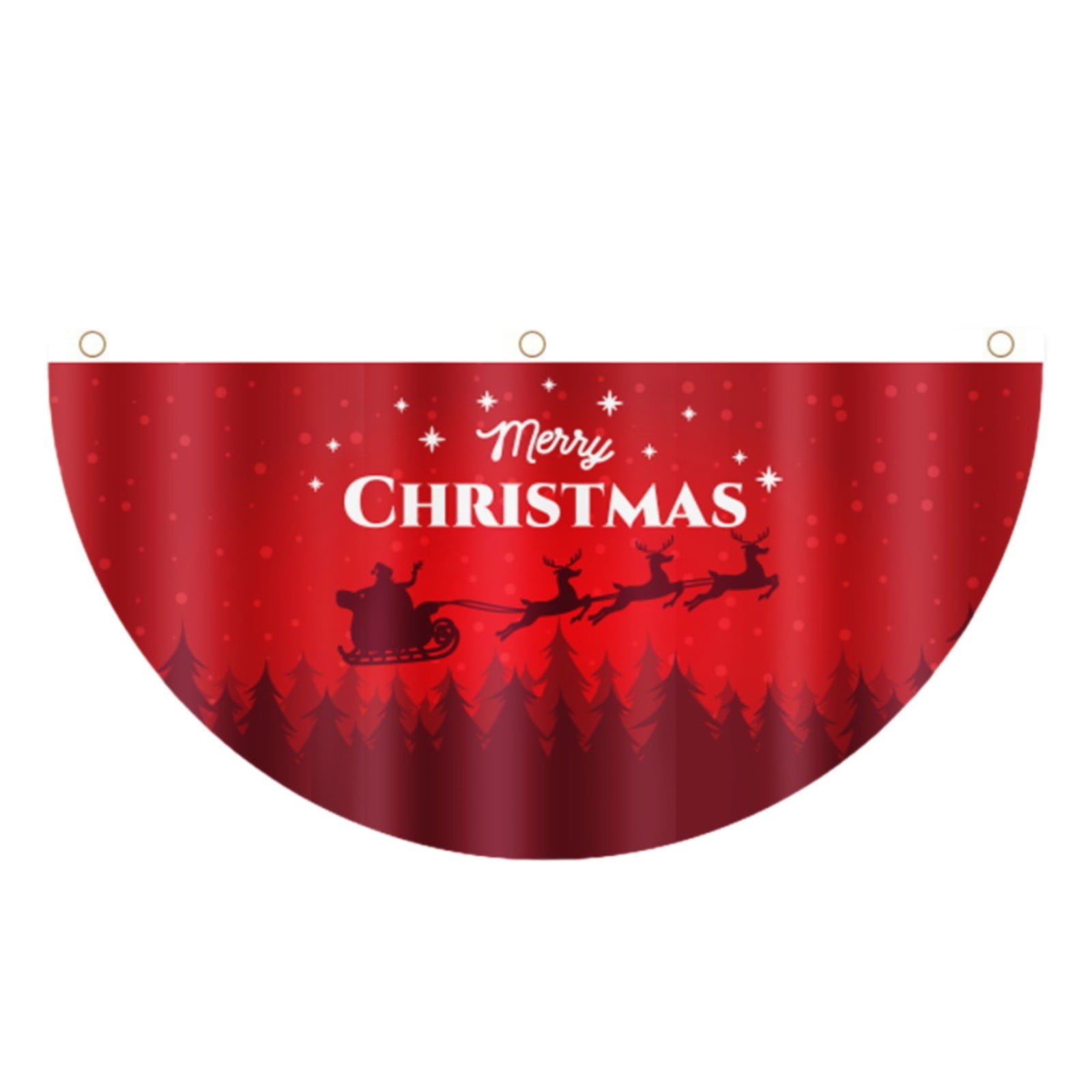 Christmas Bunting Flag Christmas Fan Flag Christmas Hanging Bunting ...