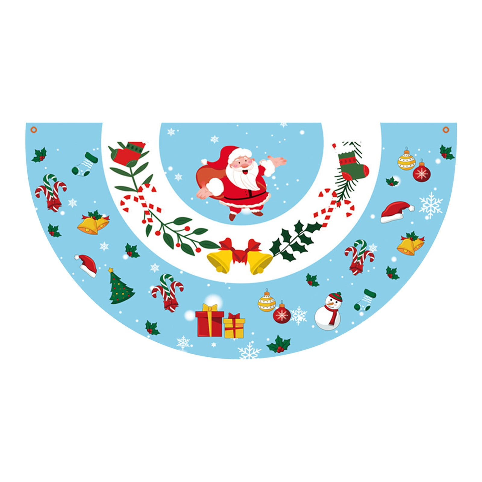 Christmas Bunting Flags Decor, Christmas Fan-Shaped Flag Hanging Flag ...