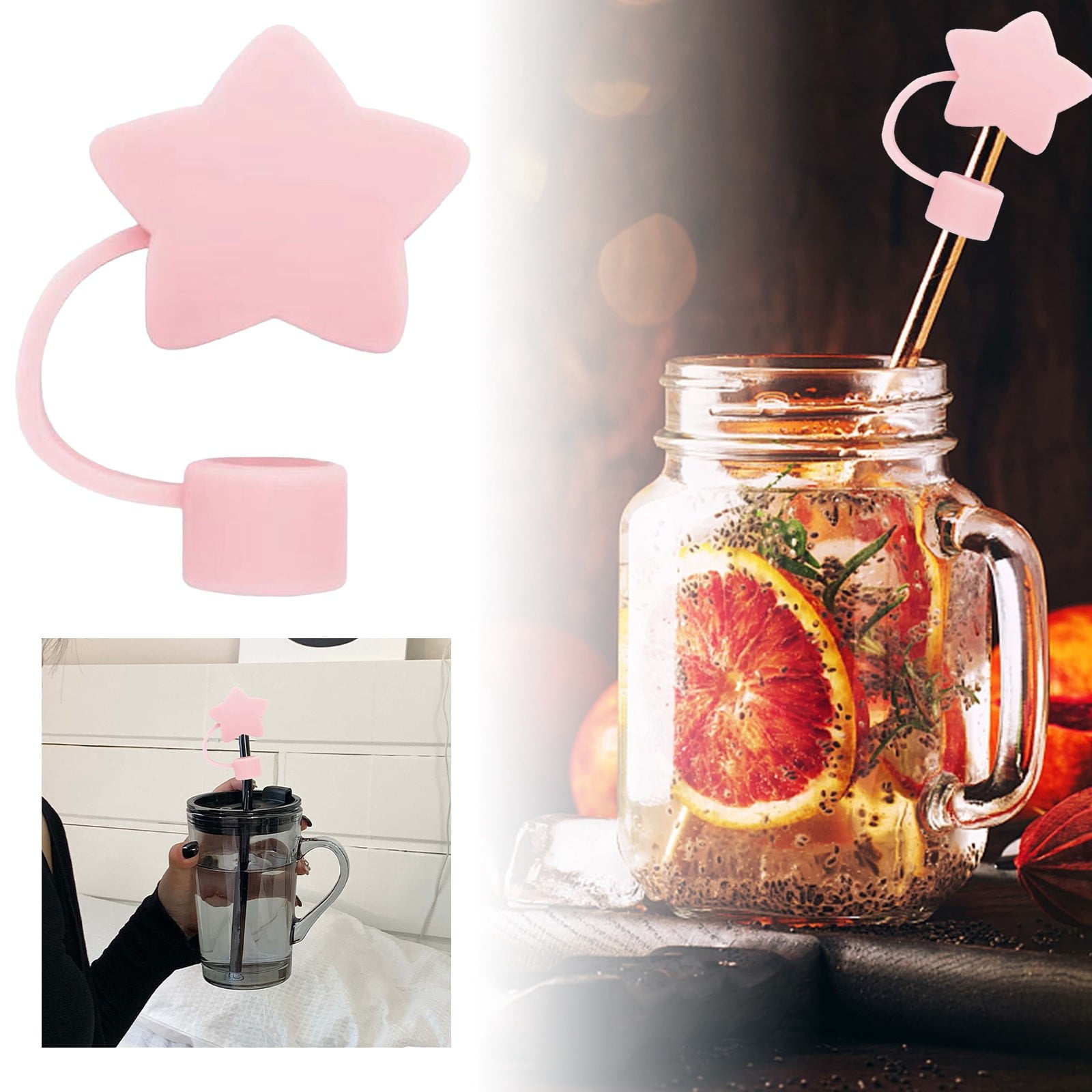 Christmas Bursting Silicone Pouch Topper Short for Drinks Glass for Set ...