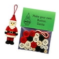 Christmas Button Art Set With Precuts Designs For Handmade Tree ...