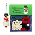 Christmas Button Snowman Ornament Making Set, DIY Button Snowman Craft ...