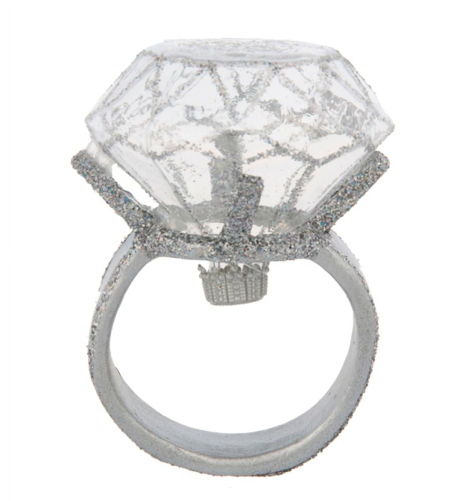 Holiday Ornaments Diamond Ring Plastic Engagement Sparkle 15163 ...