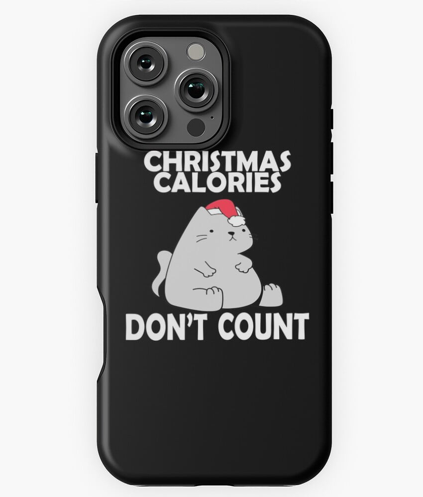Christmas Calories Don't Count Fat Cat M06577 Phone case for iPhone 11 ...