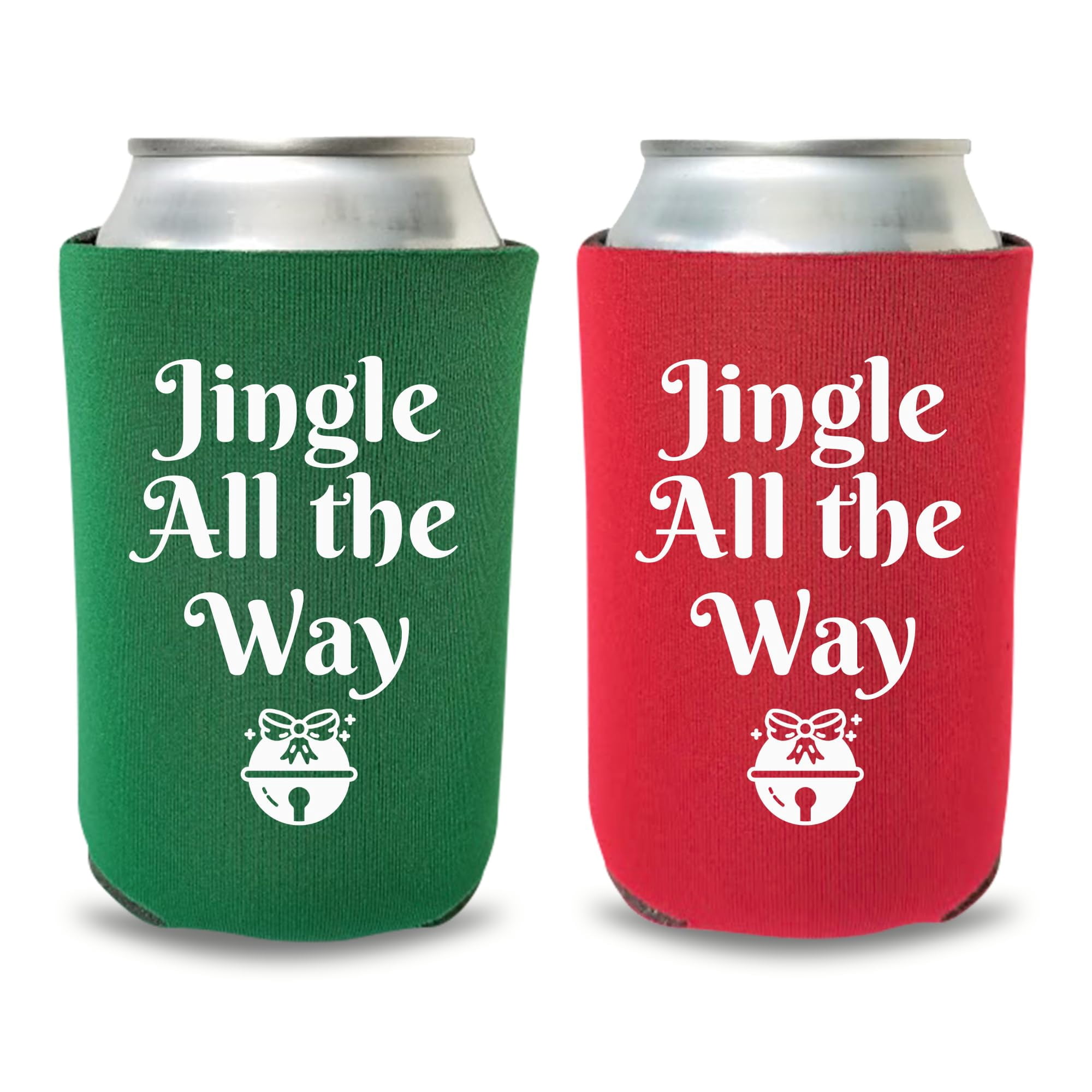 Christmas Can Coolers, Jingle All The Way Coolies, Christmas Party ...