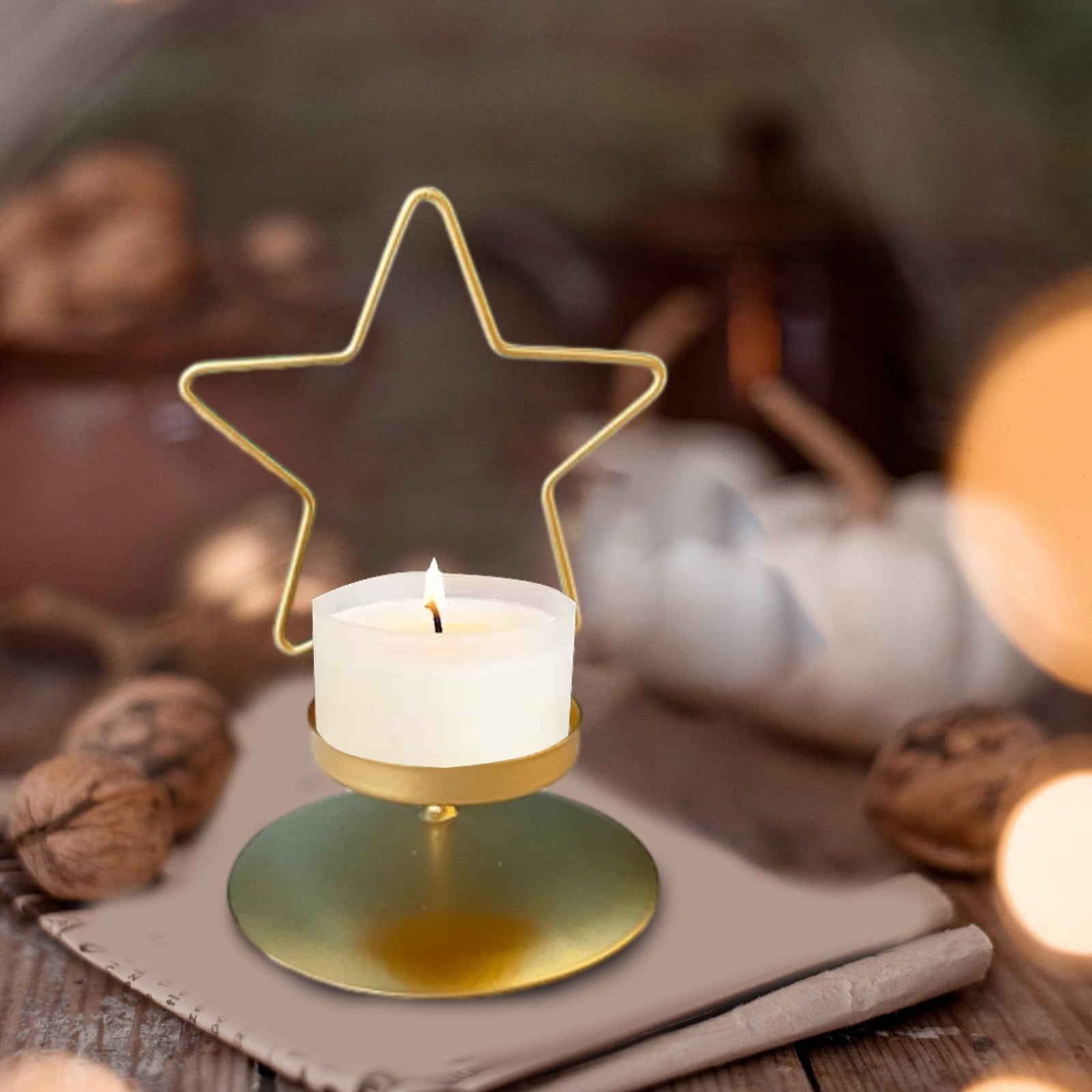 Christmas Candle Holders, Holiday Candle Holders, Deer Shaped Christmas ...