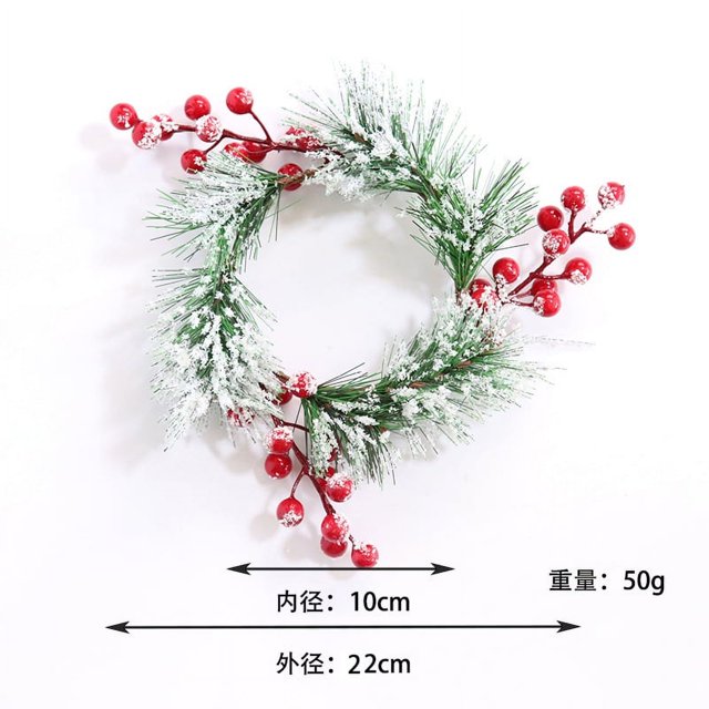 KAKOWELY Wreath Assorted Color Table Wreath 1Pack 8.7x8.7in - Walmart.com