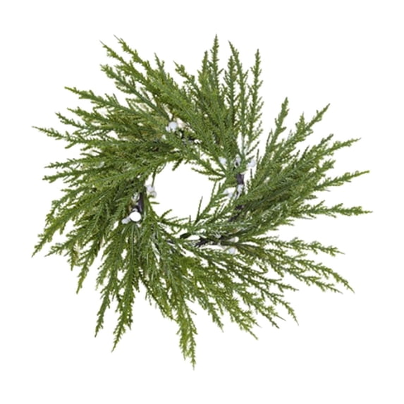 Christmas Candle Rings, 10.2inch Small Artificial Simulated Norfolk ...
