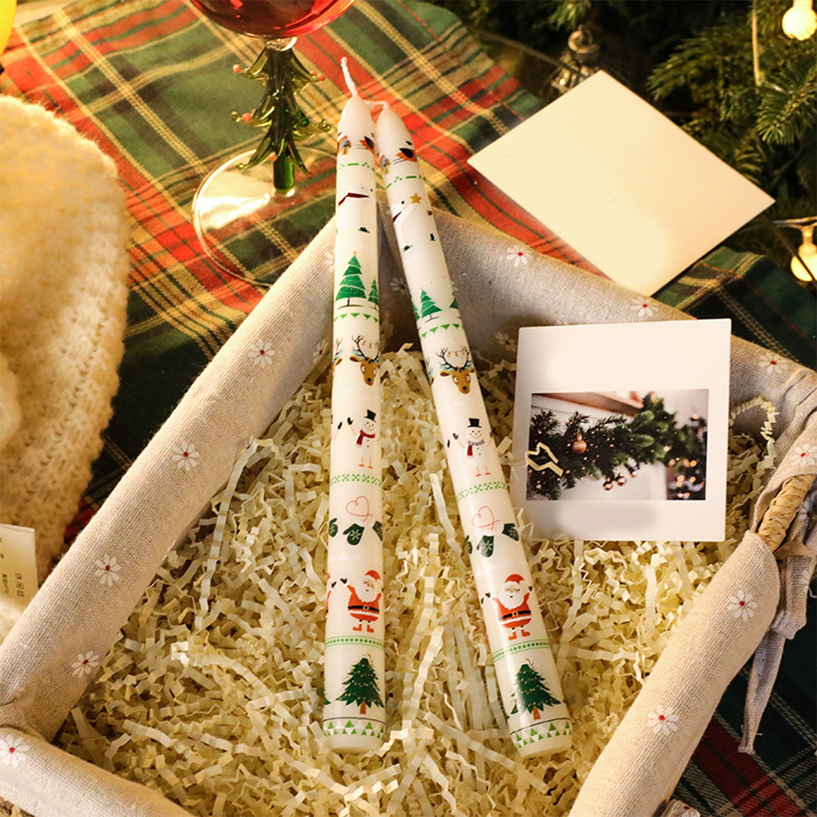 Christmas Candles, Holiday Decorations, Long Pole Christmas Banquet ...