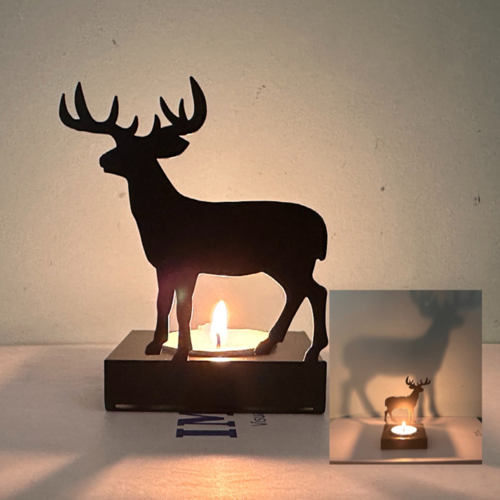 Christmas Candles & holders,Elegant Christmas Deer Candlestick ...