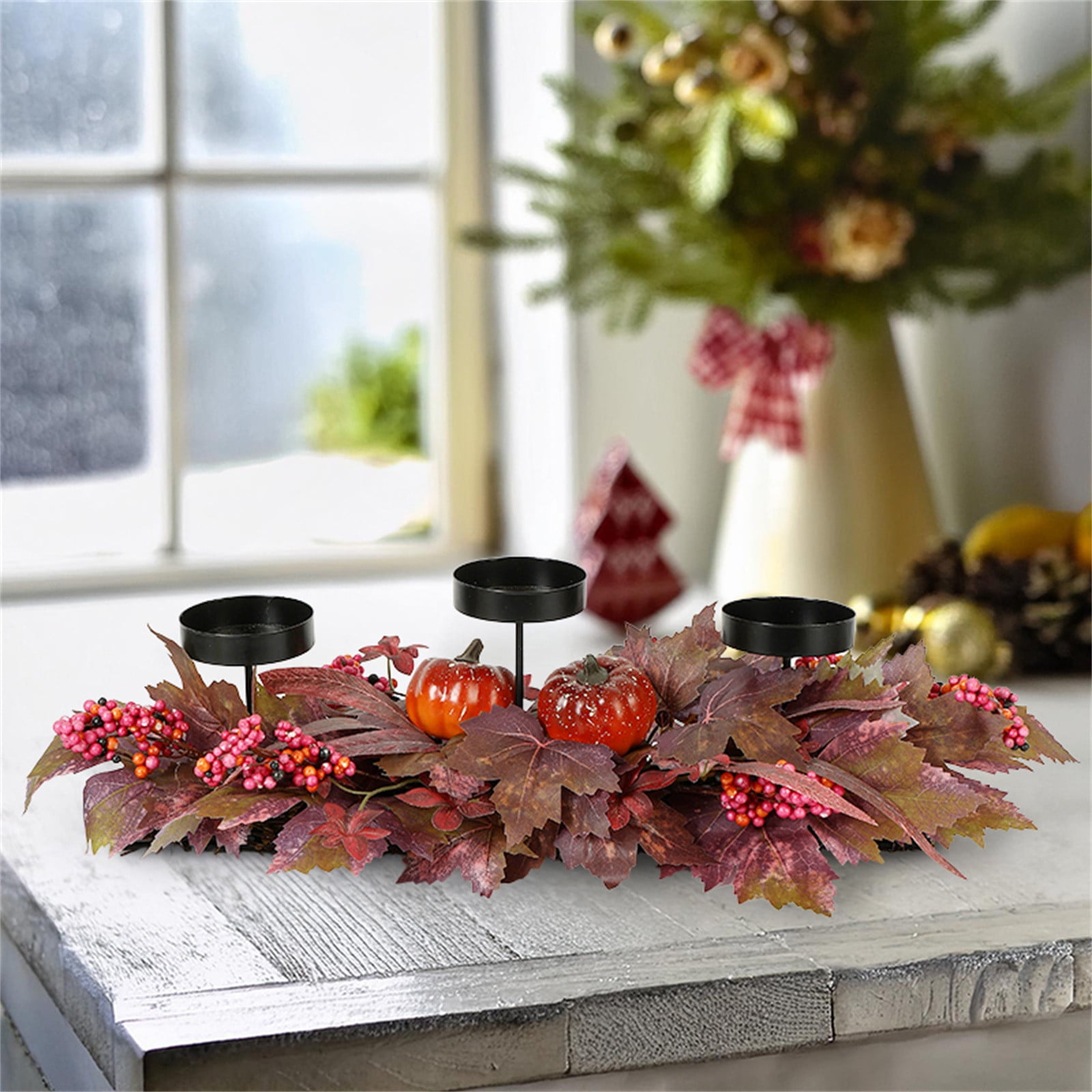 Christmas Candlestick Holders,Christmas Candle Holders Decorative ...