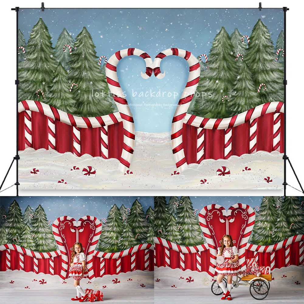 Christmas Candy Arch Backdrops Kids Photography Child Baby Portrait ...