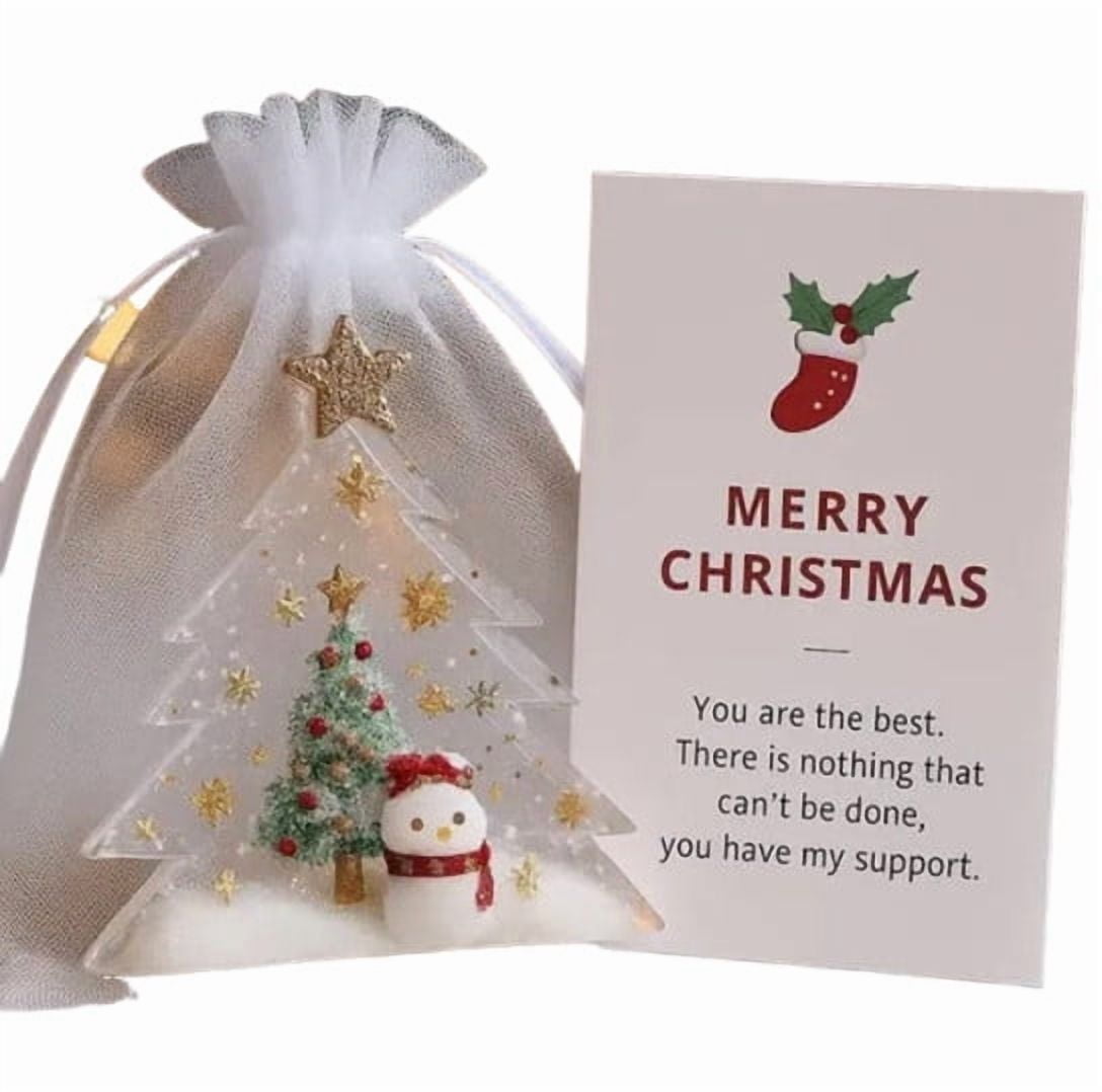 Christmas Candy Bags, Holiday Treat Bags with Snowman, Santa & Tree ...