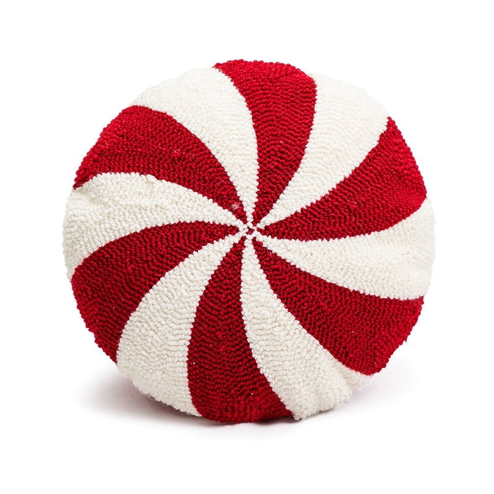 Christmas Candy Cane Peppermint Pillow Lollipop Pattern Shaped Pillow ...