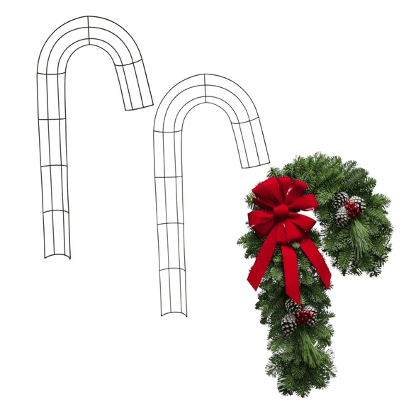 Candy Cane Wreath Frame