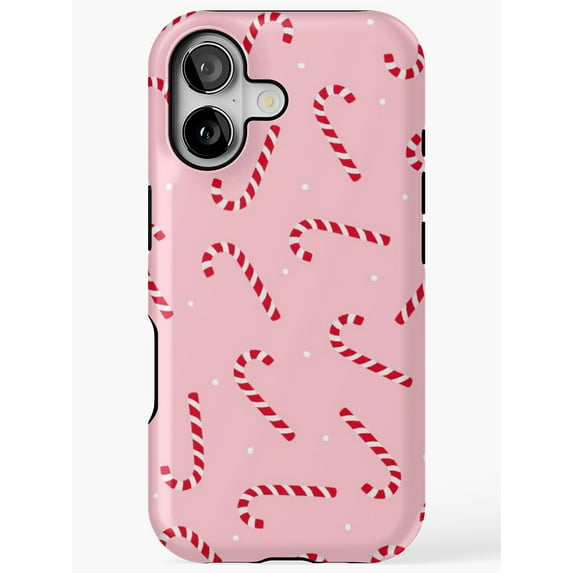 Christmas Candy Canes Pink Phone Case for iPhone 17 16 15 14 13 12 11 Pro Max - Walmart.com