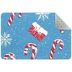 Christmas Red and White Snowflakes and Stars Pattern Entryway Rug, 2x3 ...