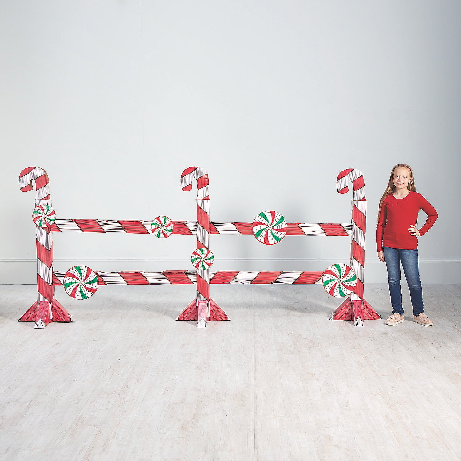 Christmas Candy Fence Stand-Up - Party Decor - 1 Piece - Walmart.com