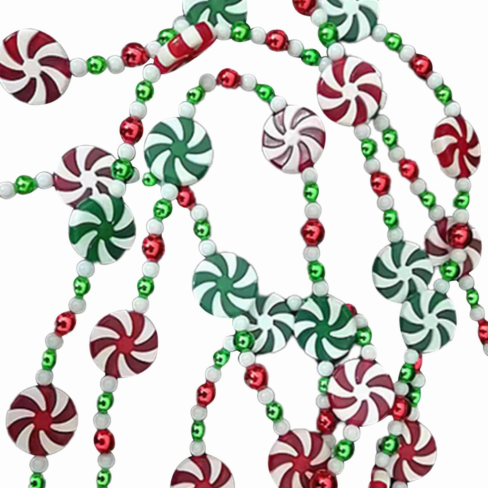 Christmas Candy Garland Christmas Tree Bead Garlands Christmas ...