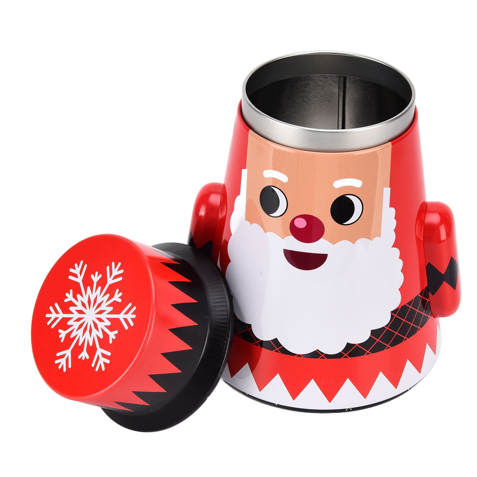 Christmas Candy Iron Box Roly Poly Design Santa Claus Snowman Candy ...