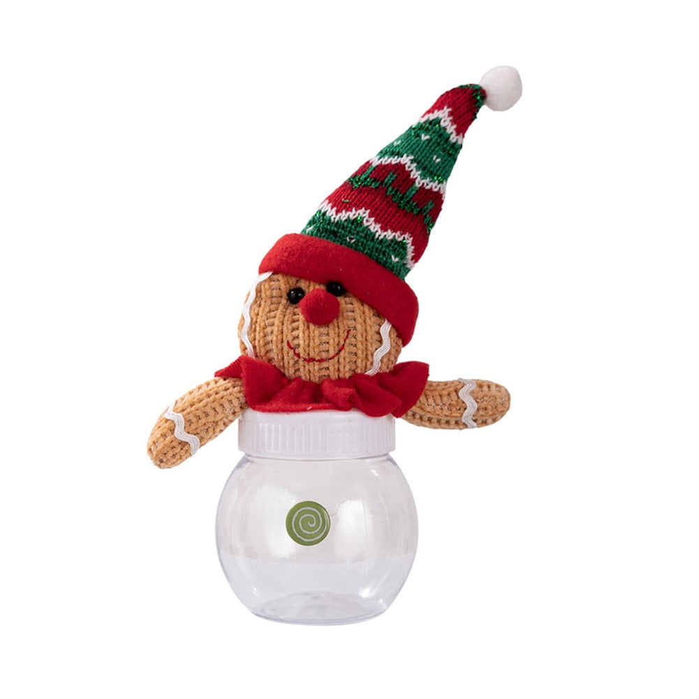 Christmas Candy Jar with Biscuit Man Design Storage Box for Holiday ...