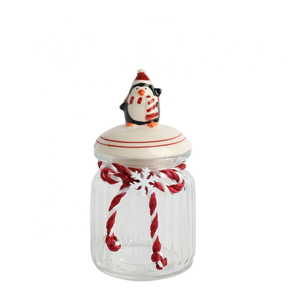 Christmas Candy Jar with Cute Lids, Glass Candy Jars, Candy Buffet ...