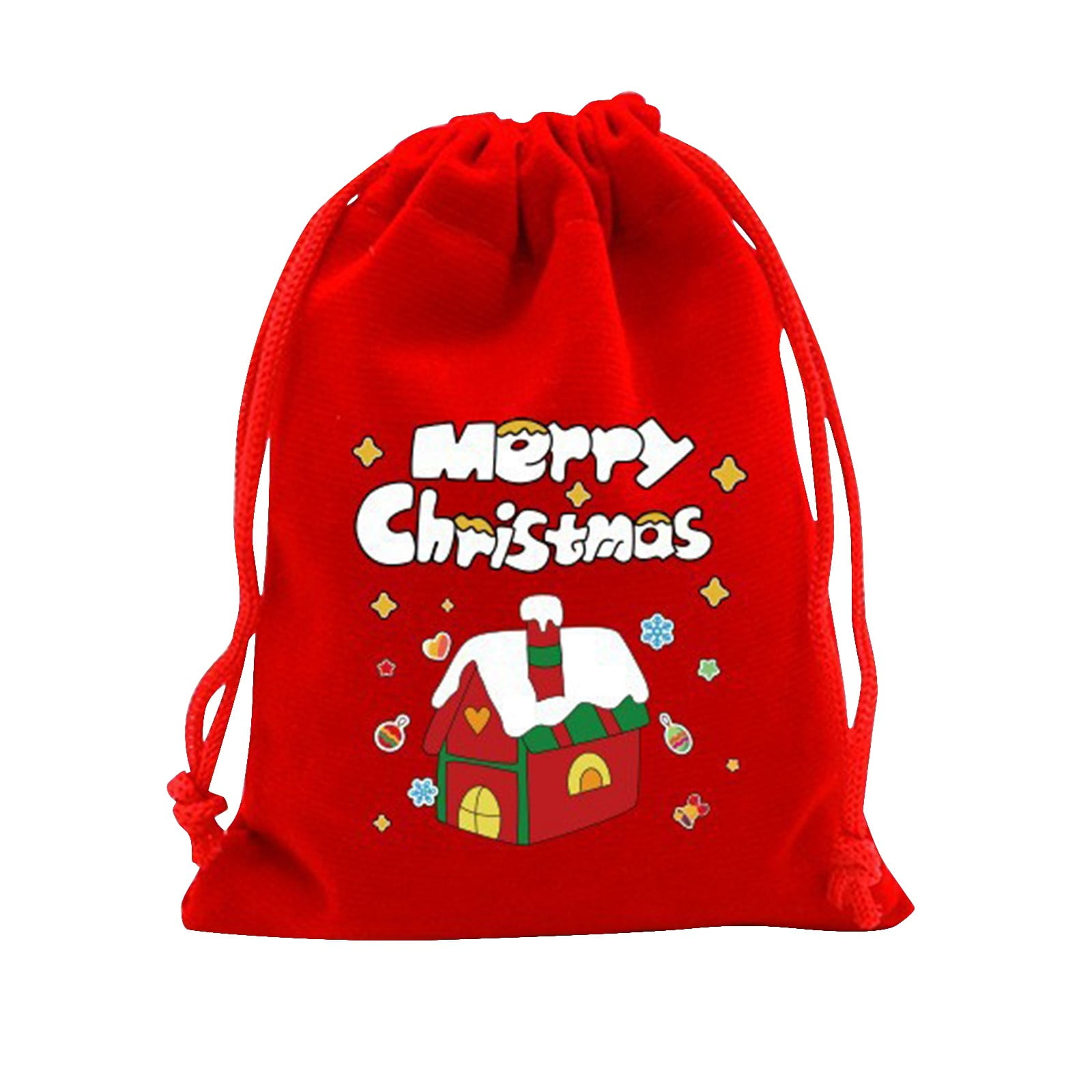 Christmas Candy Storage Bag B Christmas Bag Red Velvet Drawstring Bag ...