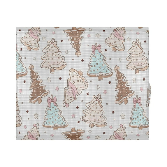 Christmas Candy Tree Door Curtain Blackout Thermal Insulated Door Side ...