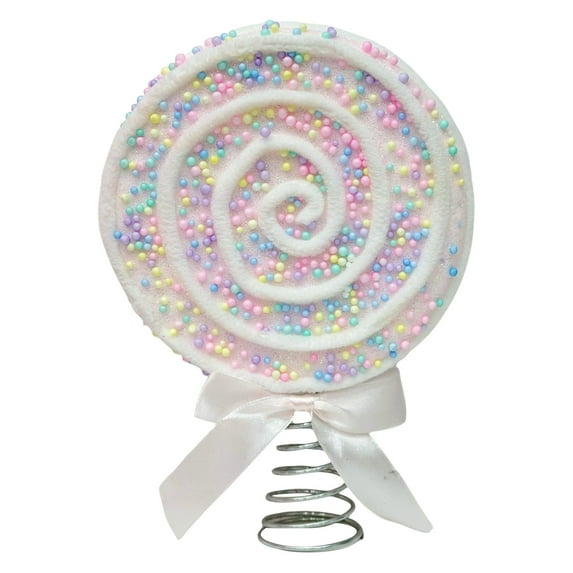 Christmas Candy Tree Topper, 7.9 Inch Peppermint Candy Cane Christmas ...