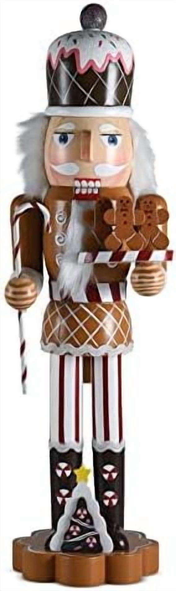 Christmas Candyland Gingerbread – Wooden Candy Man with Candy Cane and ...