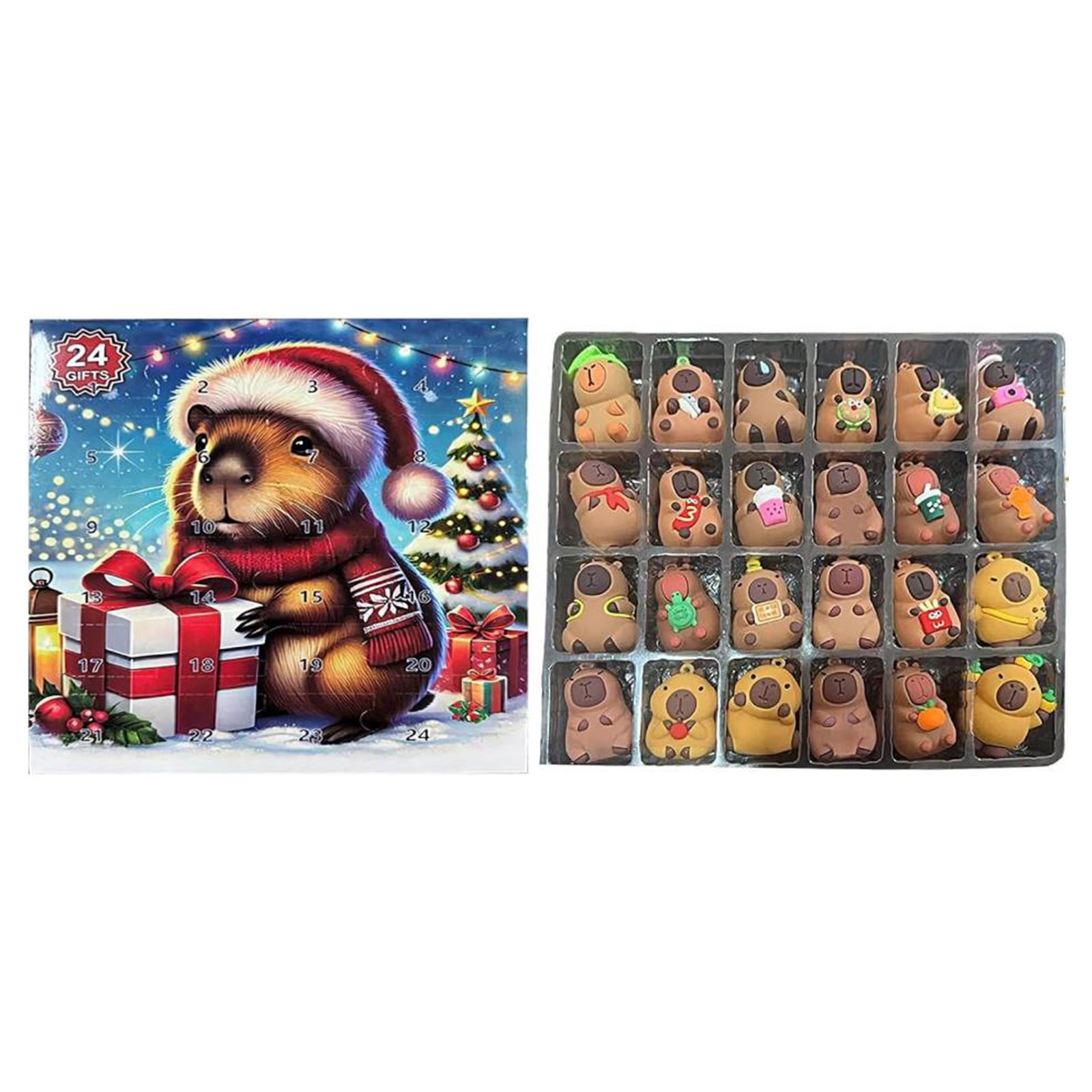 Christmas Capybara Advent Calendars 2025, 24 Days Christmas Capybara ...